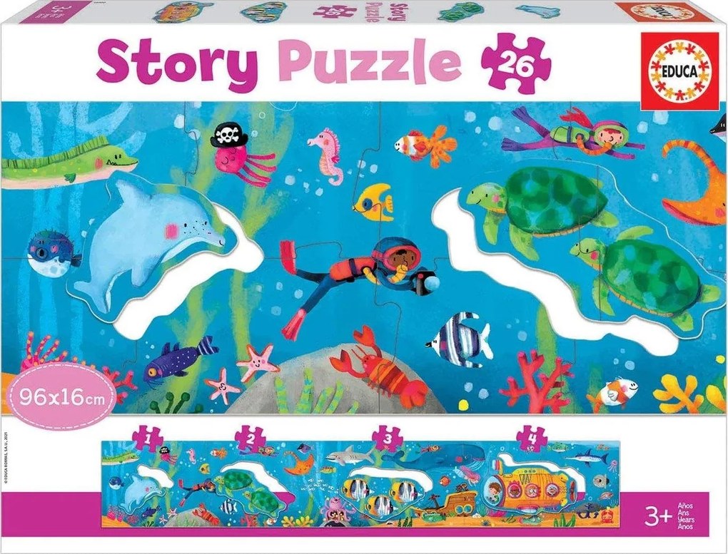 Puzzle educa story puzzle podmořský svět 26 dílků