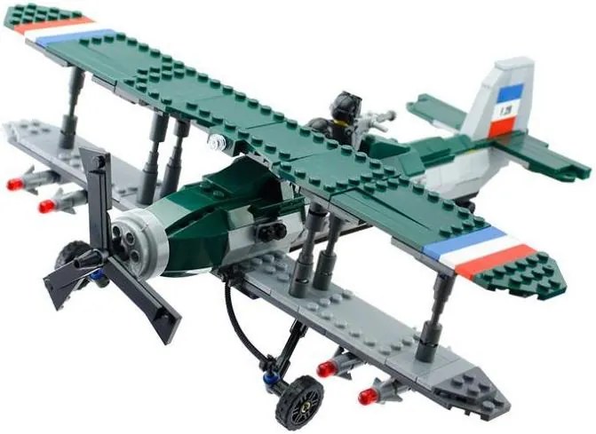 Blocki stavebnice stíhací letoun Bristol F.2B WW1 typ LEGO 402 dílů