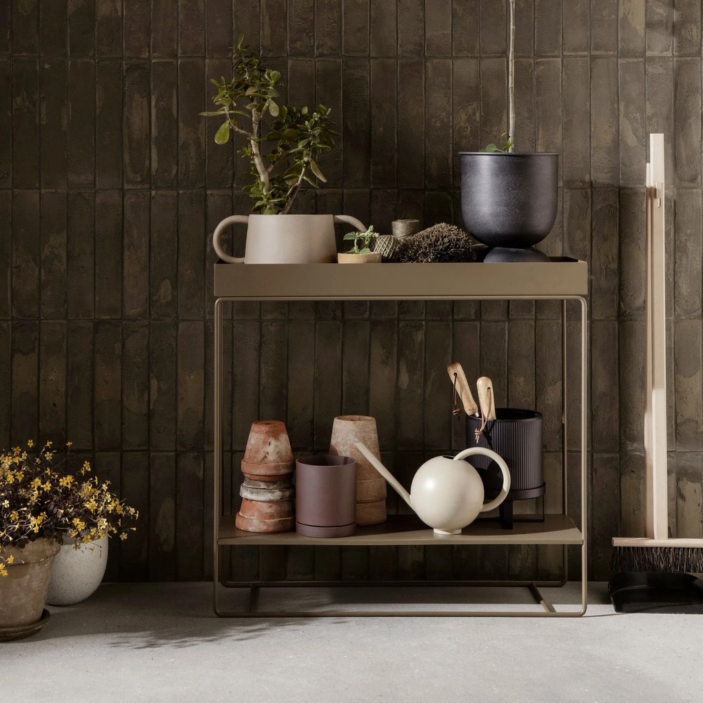 FERM LIVING Truhlík Plant Box Two-Tier, Light Grey