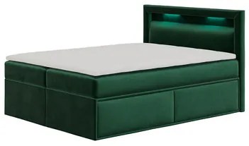 Čalouněná postel PRADA rozměr 140x200 cm Zelená