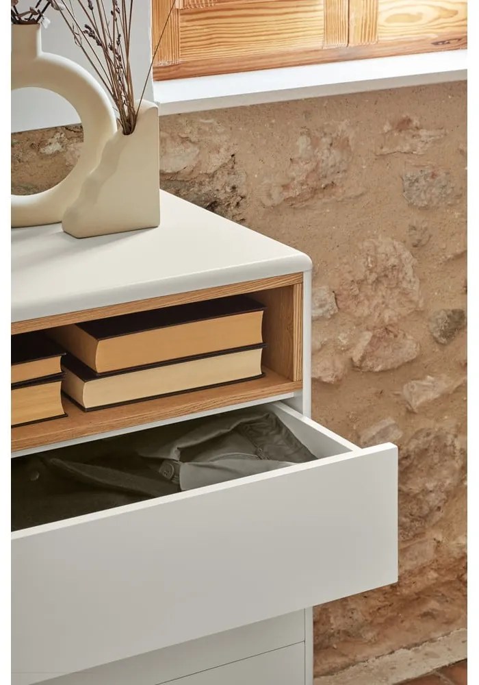 Krémová komoda 120x90x40 cm Corvo – Teulat