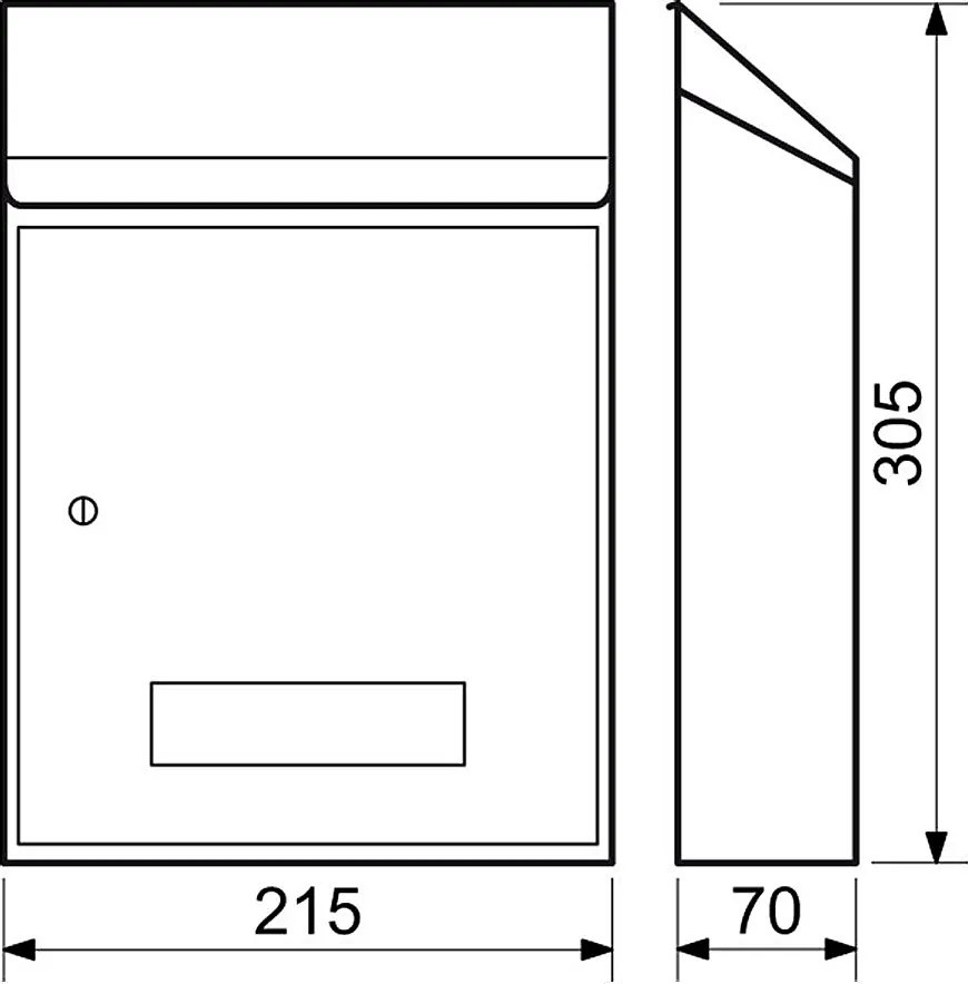 Poštovní schránka RICHTER BK.33.CM (černá matná), RICHTER Černá matná