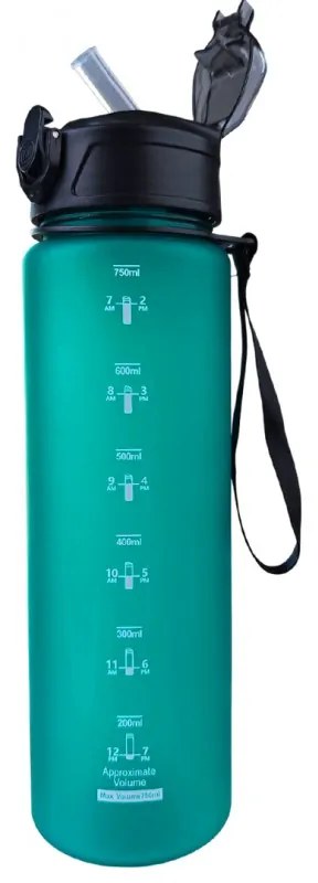 Flamenco Mystique Tyrkysová matná sportovní láhev na vodu 750ML ECARLA SPORTS BD50