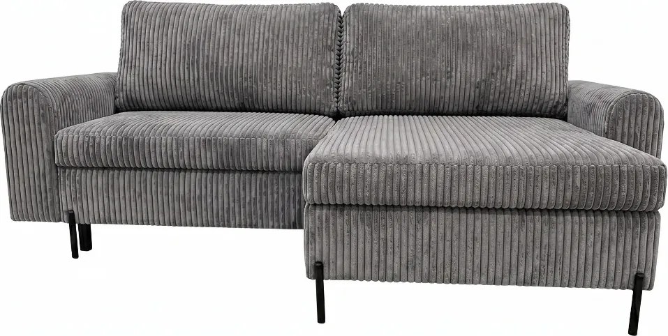 Rohová rozkládací sedací souprava do L PORTINE, 245 cm, s úložným prostorem Roh pohovky: Levý roh, Barva látky Poso: Tmavě modrá (Poso 05)