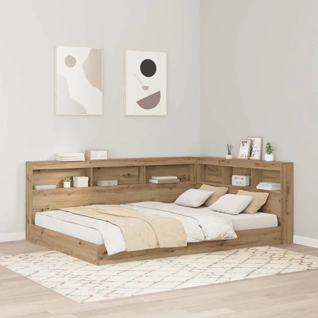 Úložné čelo postele Artisanový dub Kompozitní dřevo 3335492