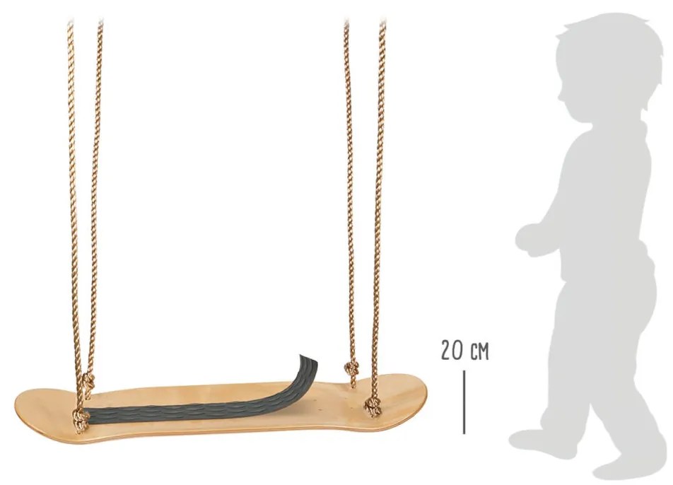 Dřevěná houpačka Skateboard
