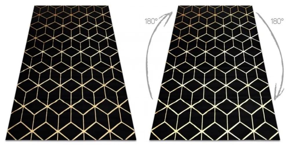 Kusový koberec Jón černý 60x200cm