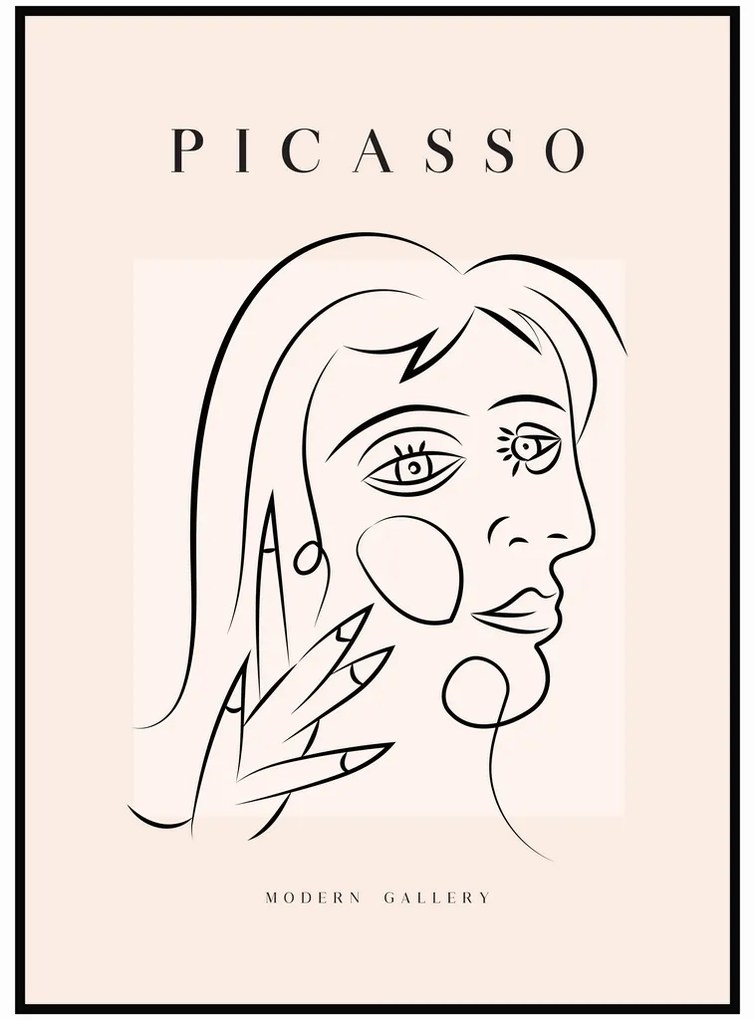 Pablo Picasso - Dáma 50 x 70 cm