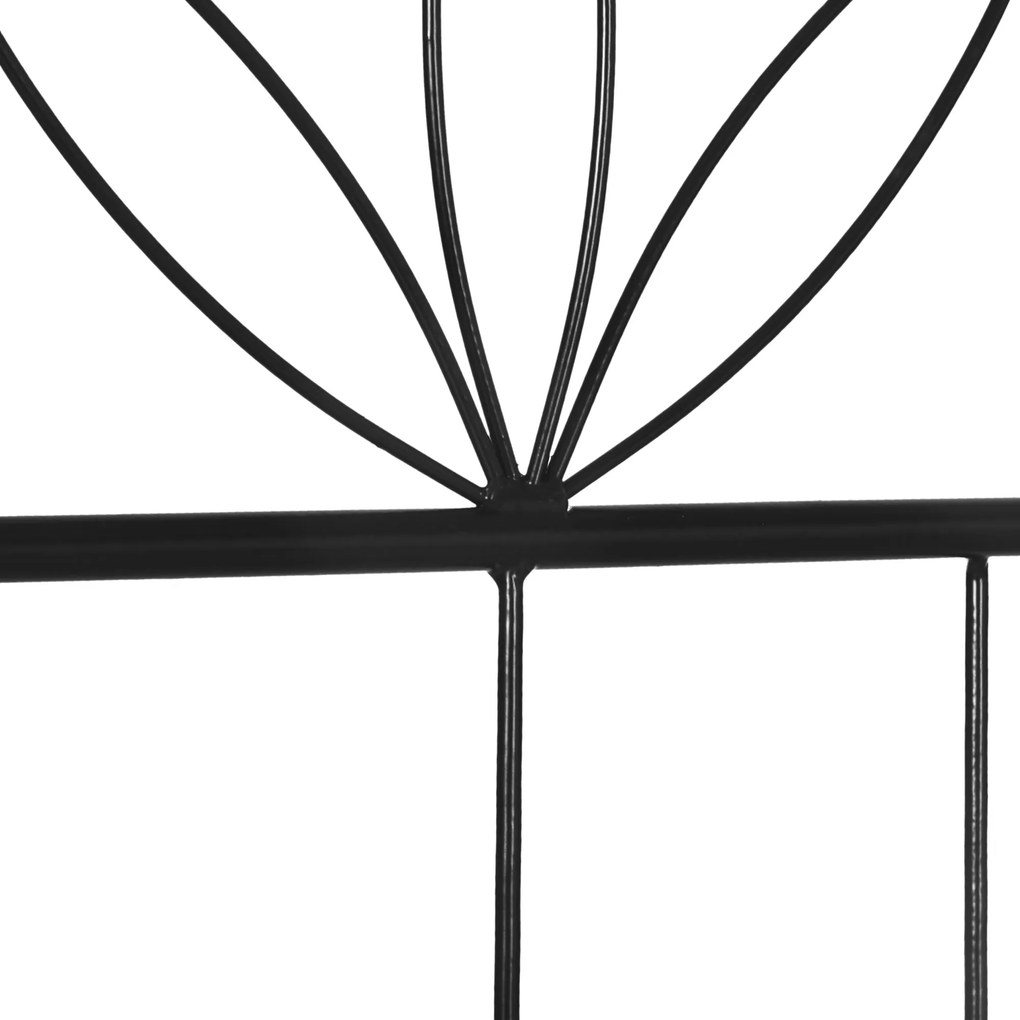 Sada 2 kovových zahradních treláží Outsunny pro popínavé rostliny - 51 x 152 cm černé