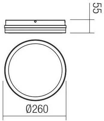 Redo 90290 - LED Venkovní stropní svítidlo se senzorem ISOLA LED/24W/230V IP54