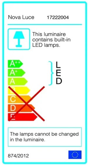 LED lustr Aria 135W 80 chrome