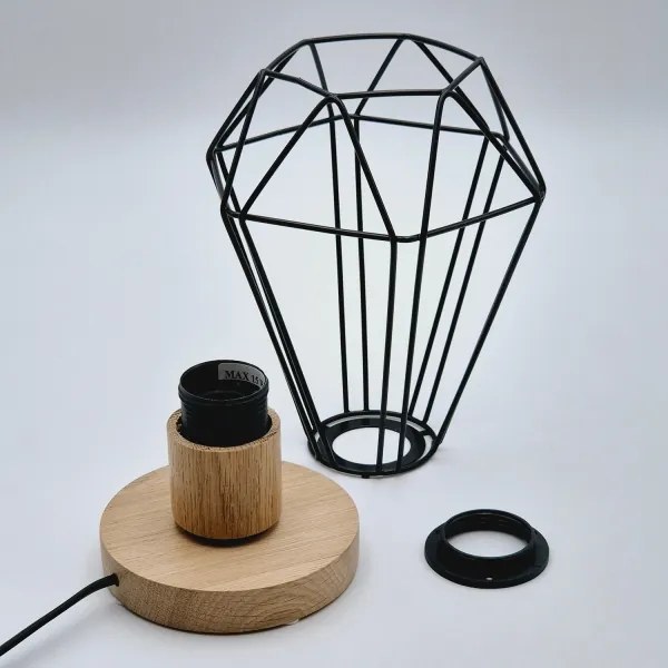 Brilagi - Stolní lampa WOODY BASKET 1xE27/60W/230V dub
