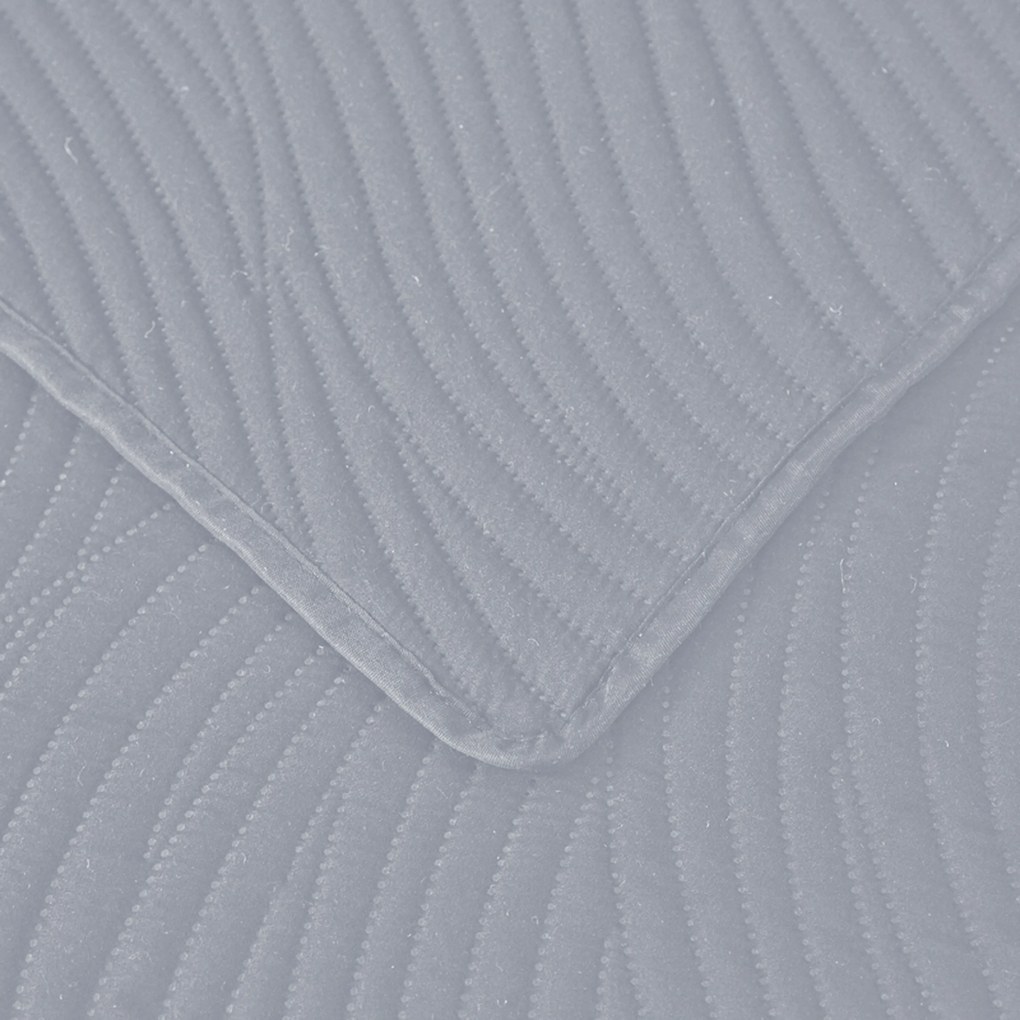 Přehoz na postel se vzorem CADIZO světle šedý Rozměr: 170 x 210 cm