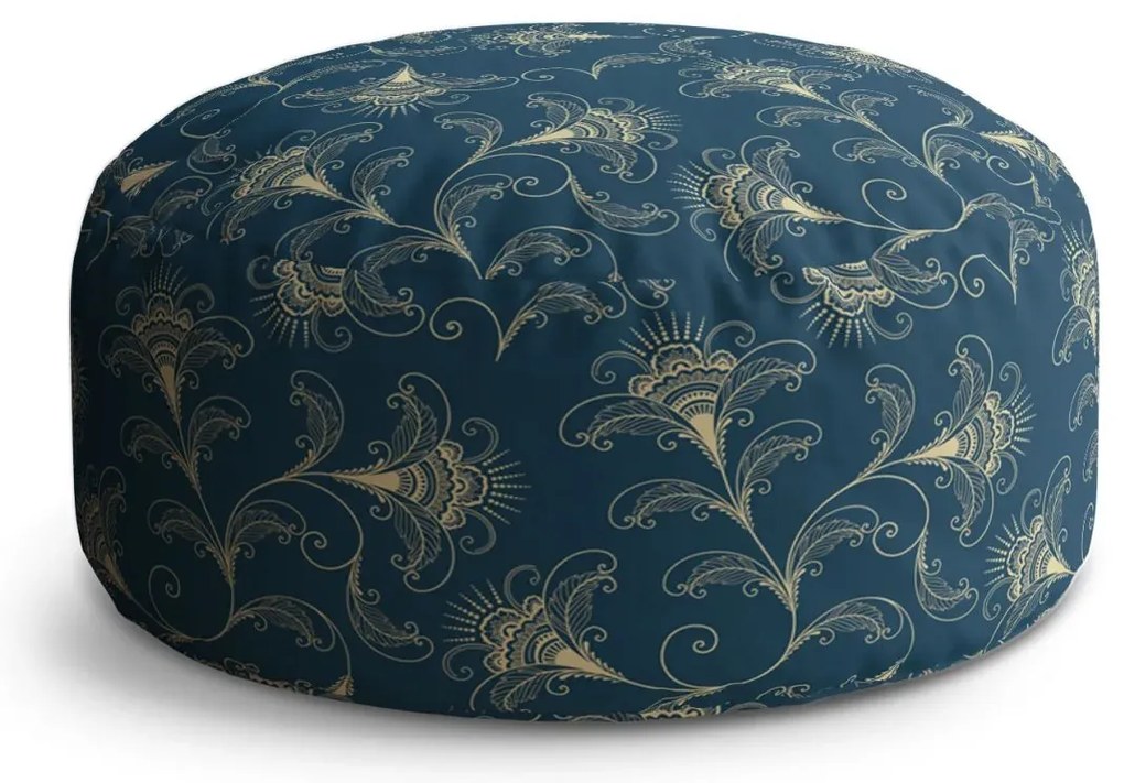 Sablio Taburet Circle Vintage ornamenty: 38x48 cm