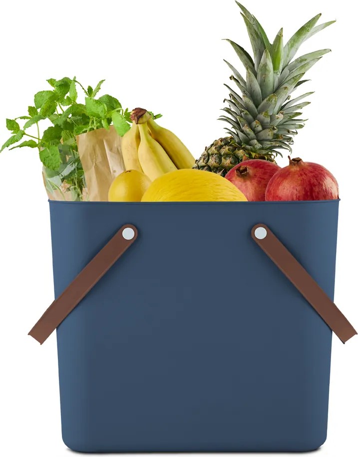 Rotho Nákupní taška, kabelka, plastová MULTIBAG, dl. uši - tm.modrá, 25l