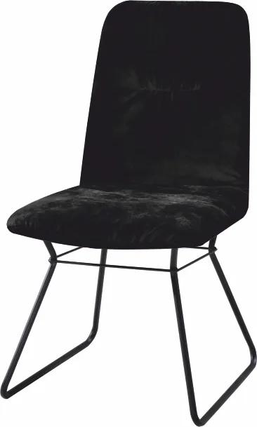 Moderní židle, černá látka / kov, ALMIRA 0000201256 Tempo Kondela