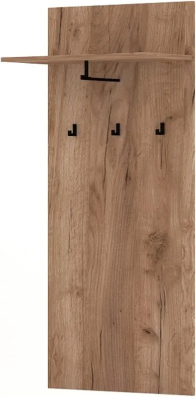Nástěnný předsíňový věšák Bilbao 63,4 cm dub Craft Tobacco