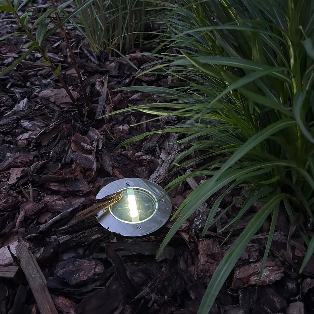 Bluegarden Toolight, LED solární lampa 4,5cm 1ks P60049, stříbrná, OGR-05684