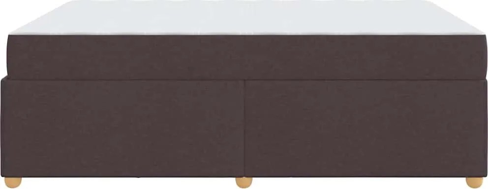 Rám postele s matrací Tmavě hnědá 160 x 200 cm textil 3399366