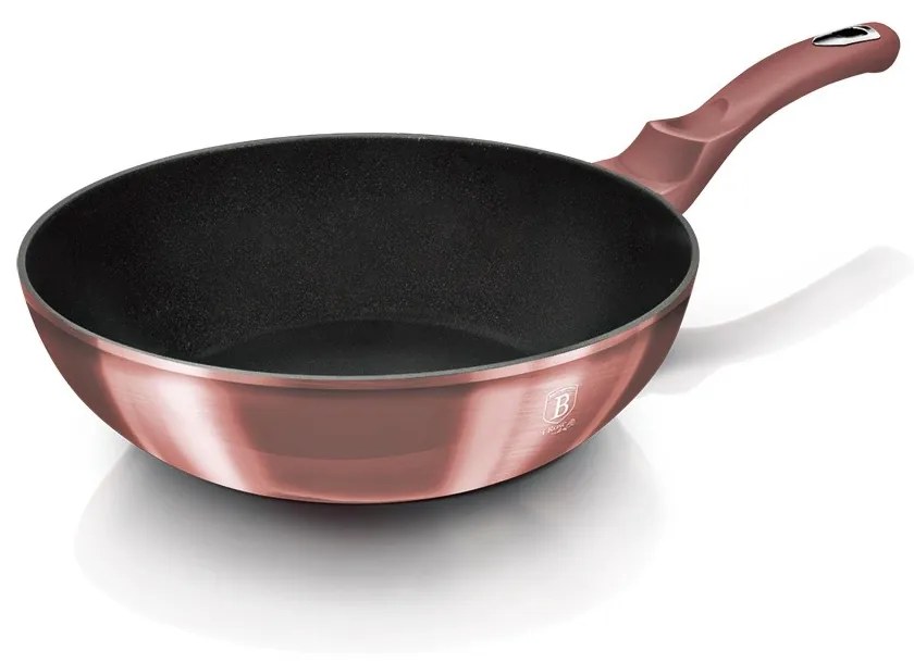 BERLINGERHAUS Pánev WOK s titanovým povrchem 28 cm I-Rose Edition BH-6030