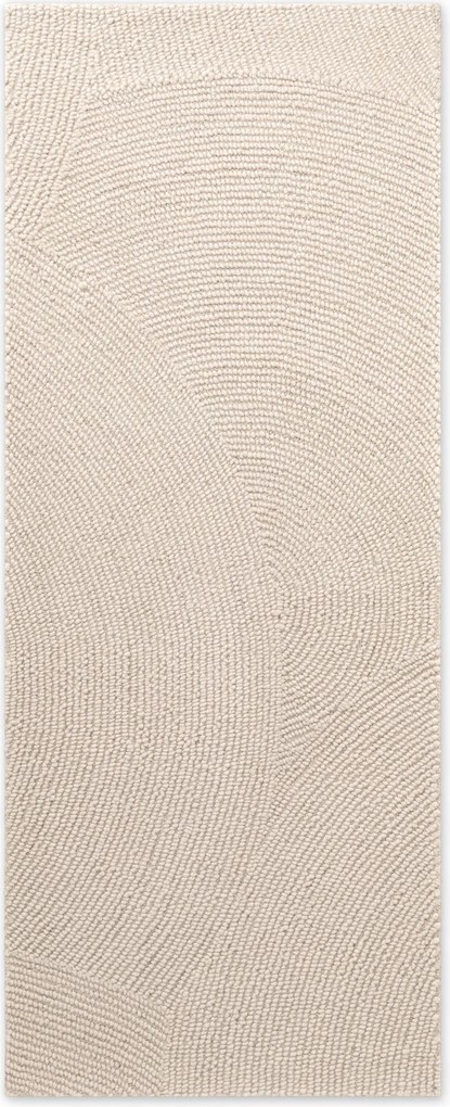 Hanse Home, Běhoun Calmio 106220 Natural White, 80x200, bílá, ložnice
