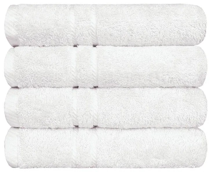 SCANquilt bavlněný ručník COTTONA bílá osuška 70 x 140 cm