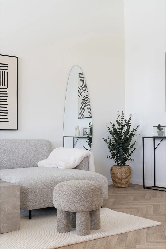 House Nordic Pouf PERTH světle šedý
