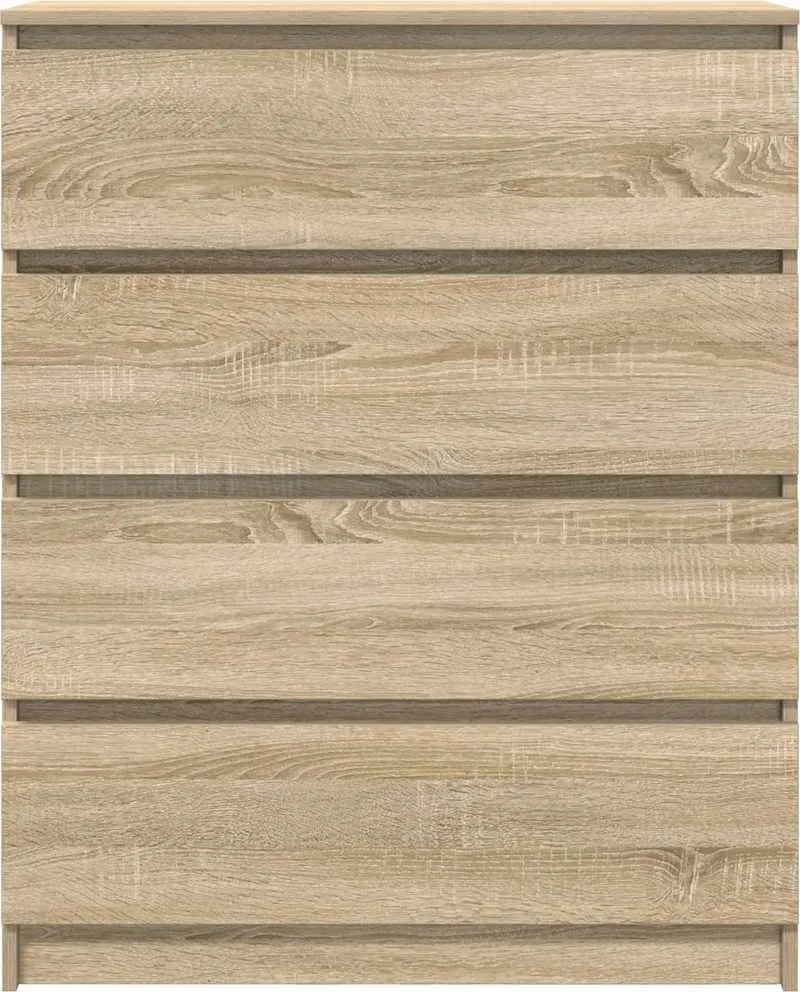 Příborník dub sonoma 80x35x99 cm kompozitní dřevo 3328482