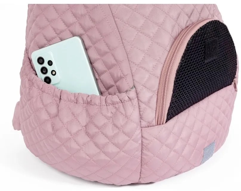 Muffin&Berry Cestovní batoh pro psy a kočky Bella růžový Velikost: M