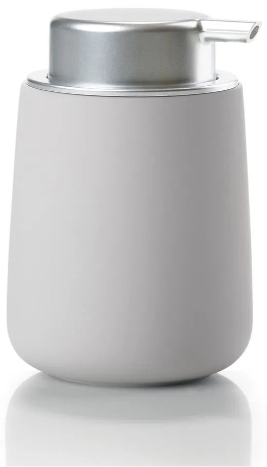 Světle šedý porcelánový dávkovač mýdla 250 ml Nova – Zone