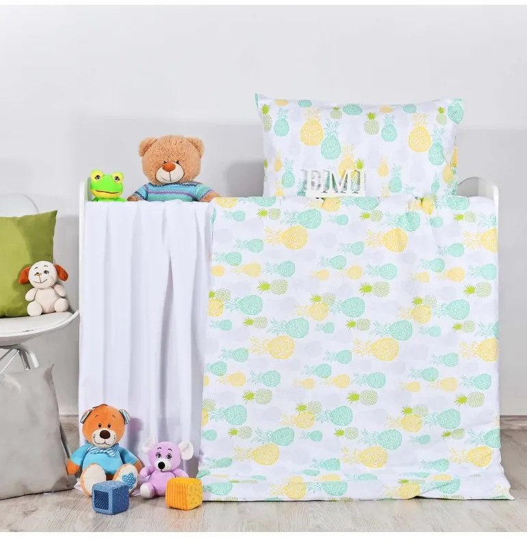 Dětské povlečení Ananas EMI, Dětský set 90x130 + 45x65 Biano.cz
