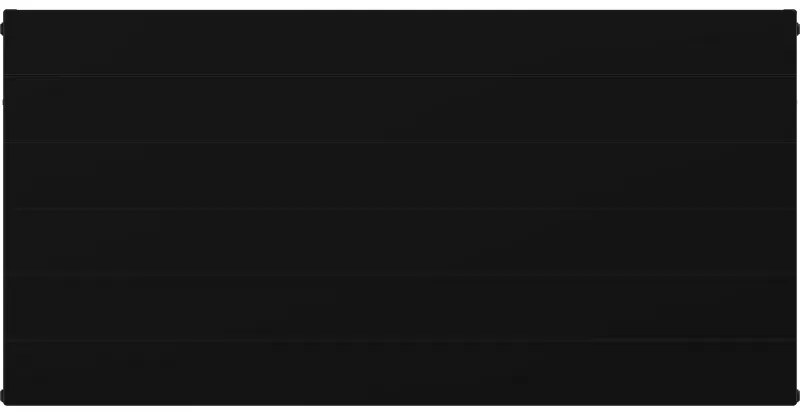 Mexen Line CVL22, panelový radiátor 600 x 1000 mm, spodní připojení, 1741 W, černá, W622L-060-100-70