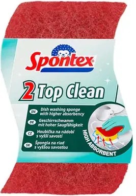 Spontex Top Clean houbička na nádobí (2 ks)
