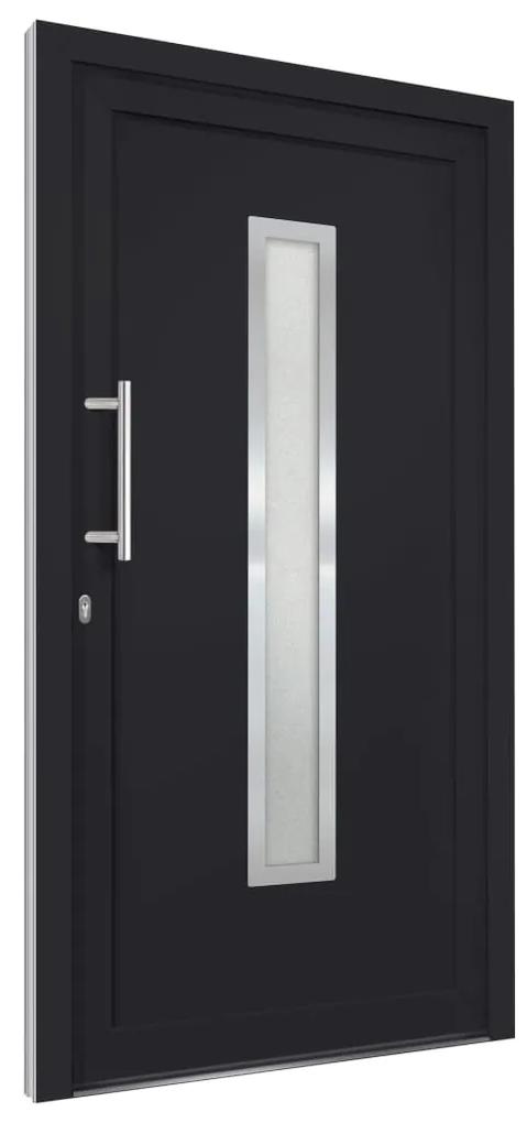 Vchodové dveře antracitové 98 x 208 cm - Default Title