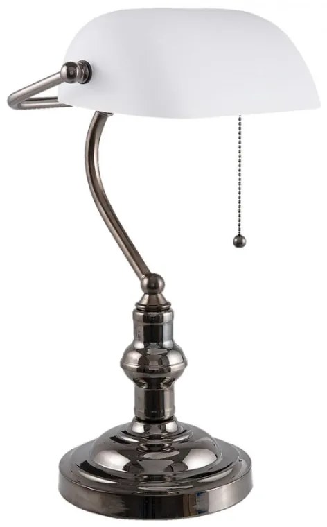 Stolní bankovní lampa WhiteBank – 27x23x42 cm