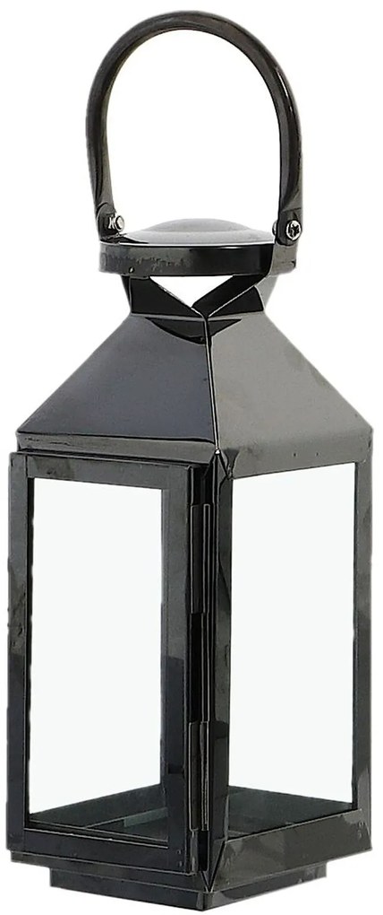 Designová chromová lucerna MSL3025BLACK - černá (10x9x25,5cm)  moderní stylu