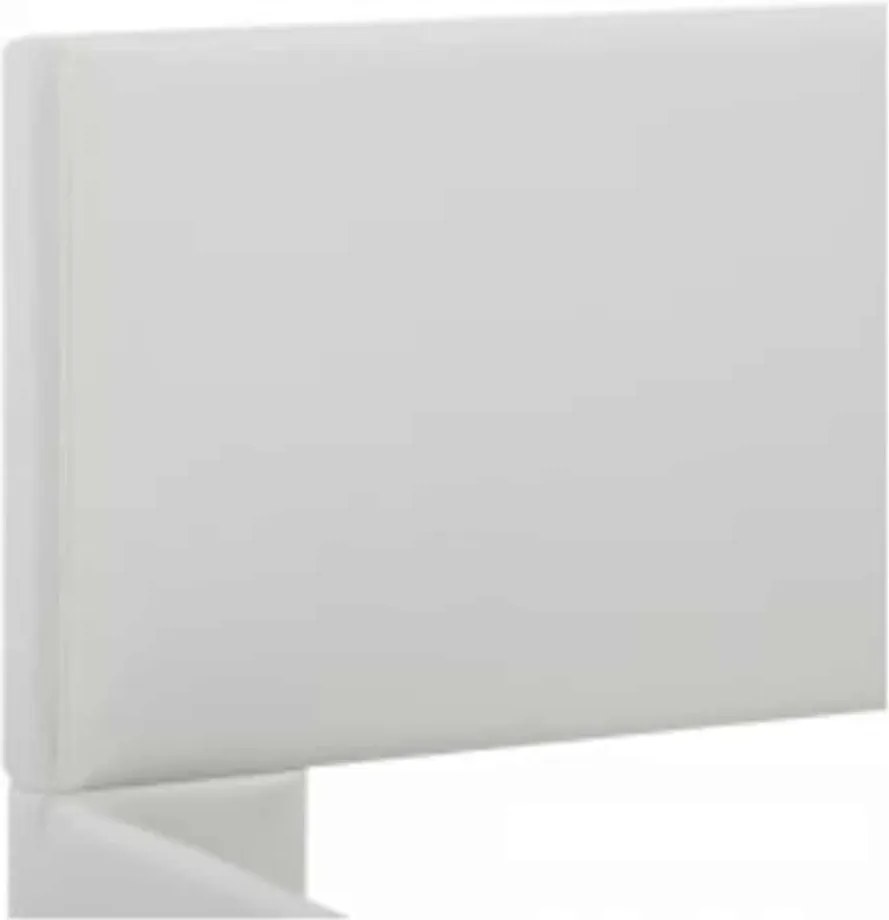 Rám postele s LED světlem bílý umělá kůže 100 x 200 cm 285487