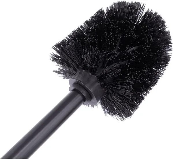 Erga Madera, toaletní WC kartáč na postavení, černá-hnědá, ERG-YKA-P.MADERA-BLK
