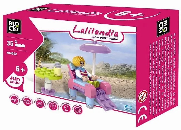 Blocki Lalilandia stavebnice Pohoda na pláži typ LEGO FRIENDS 35 dílů