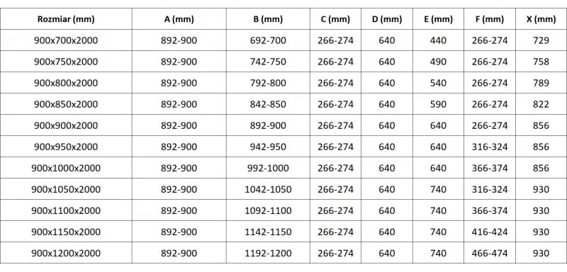 Mexen Lunar, L Duo výklopný sprchový kout 90 x 90 cm, 8mm čiré sklo, profil měděná matná, 834L-090L-090P-65-00