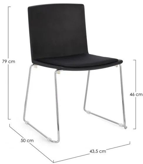 BIZZOTTO Jídelní židle GIULIA černá 0733443