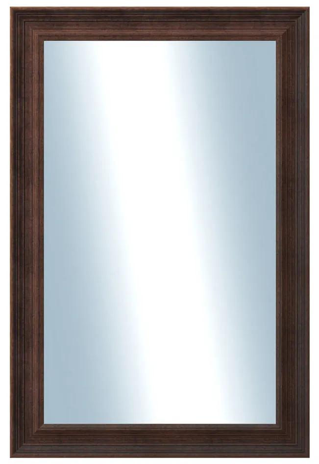 DANTIK - Zarámované zrcadlo - rozměr s rámem cca 40x60 cm z lišty KOSTELNÍ malá hnědá (3165)