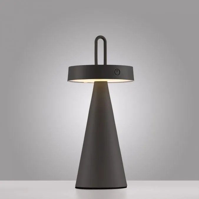 LD 19302-18 ALWA LED stolní lampa na baterie černá stmívatelné dotykem IP44 vnitřní i venkovní 2700K - JUST LIGHT