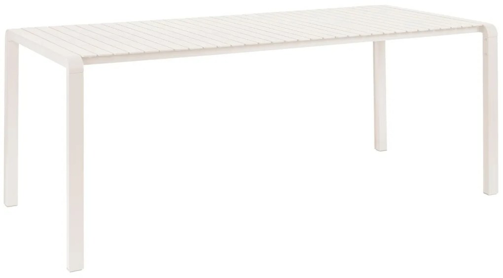 OnaDnes -20% Bílý kovový zahradní jídelní stůl ZUIVER VONDEL 214 X 97 cm