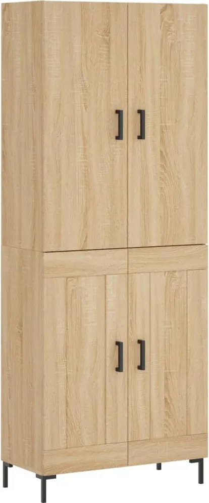 Skříň highboard dub sonoma 69,5 x 34 x 180 cm kompozitní dřevo 3195790