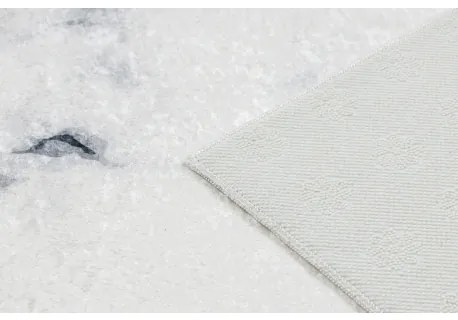Dywany Luszczow Kusový koberec ANDRE pratelný 1220 Mramor, geometrický protiskluz, bílá Rozměr koberce: 80 x 150 cm