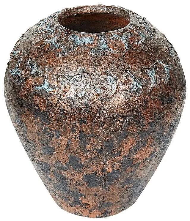 Dekorativní váza měděná NIDA Beliani