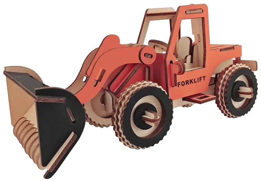 Woodcraft construction kit Woodcraft Dřevěné 3D puzzle Bagr