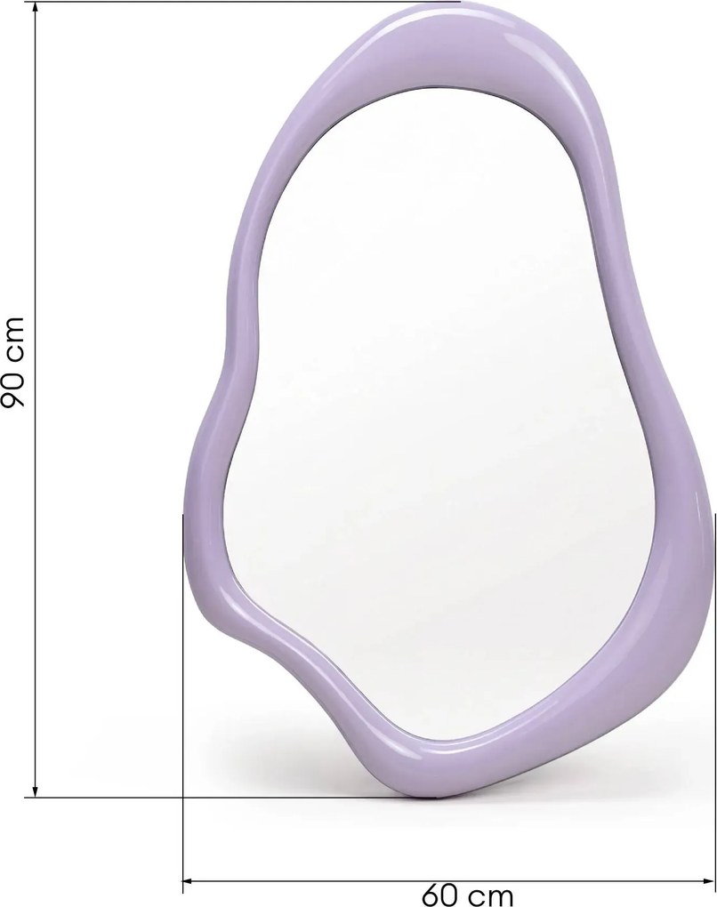Nástěnné zrcadlo Maluma 60 cm fialové