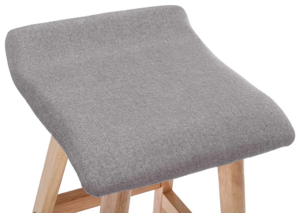 Petromila Barové židle 2 ks světle šedé textil